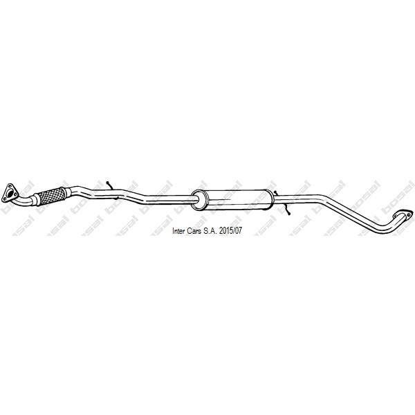 Mittelschalldämpfer BOSAL 292-005 für Chevrolet